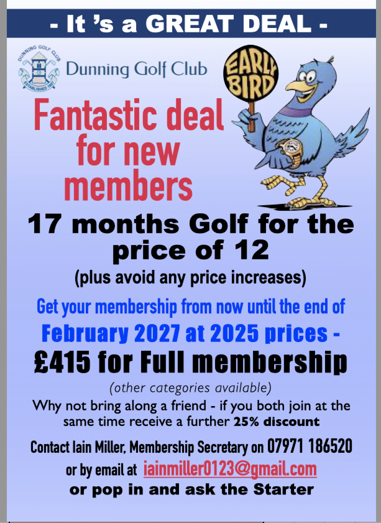 Dunning Golf Club | Dunning | Perth | Perthshire | Scotland | Golf Scotland